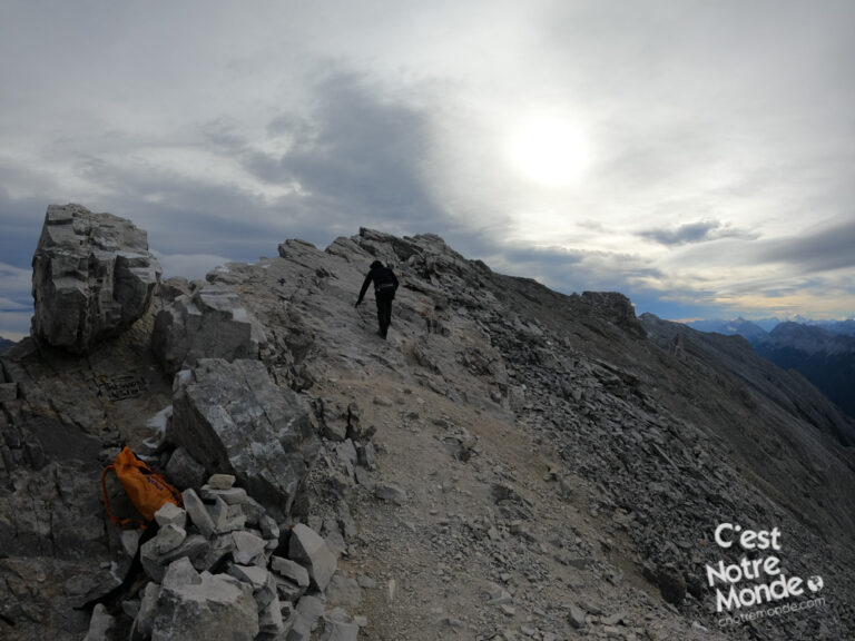Mount Rundle, a famous mountain of the Canadian Rockies