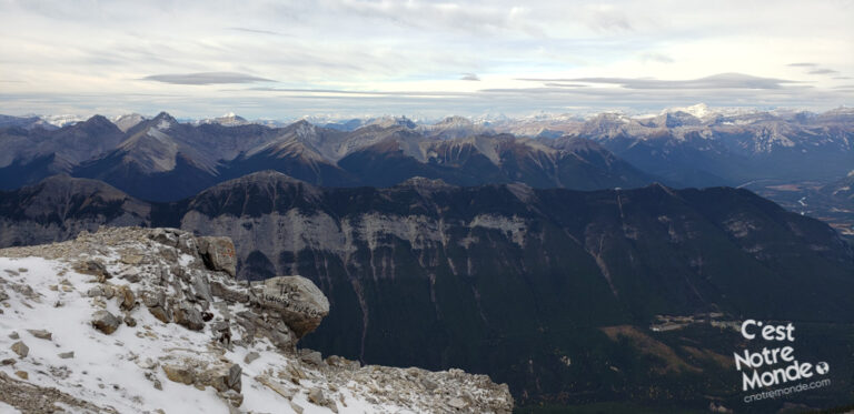 Mount Rundle, a famous mountain of the Canadian Rockies