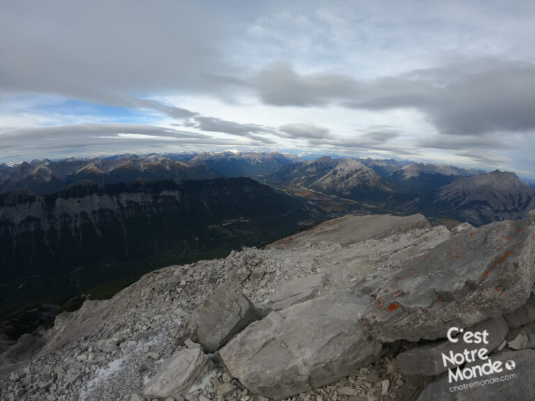 Mount Rundle, a famous mountain of the Canadian Rockies